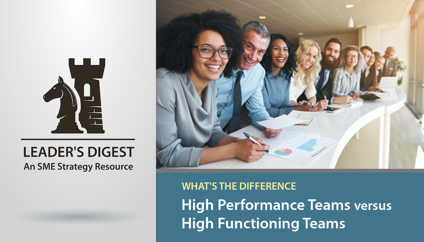 High Performing Teams Vs High Functioning Teams: What's the difference?